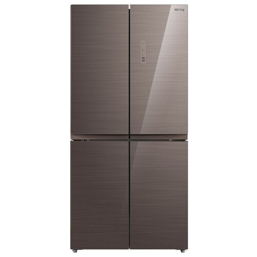 Отдельностоящий холодильник KORTING четырехдверный NOFROST коричневый KNFM 81787 GM