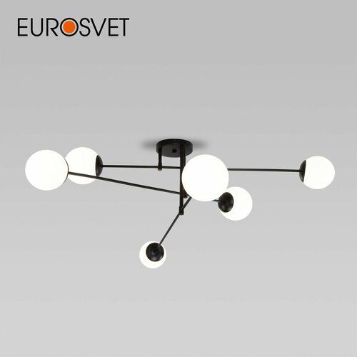 Люстра / Потолочный светильник Eurosvet Netz 30181/6, 6 ламп, цвет черный
