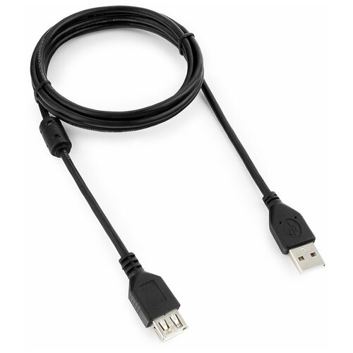 Удлинитель Cablexpert USB - USB (CCF-USB2-AMAF-6), 1.8 м, черный