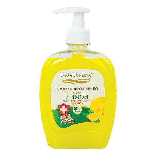 Золотой идеал Крем-мыло Лимон лимон, 500 мл, 500 г