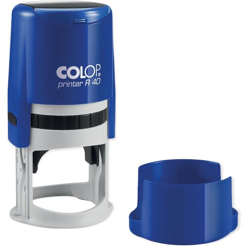 COLOP Printer R 40 cover Оснастка для печати диам. 41,6 мм с крышкой (Черный, Синий)
