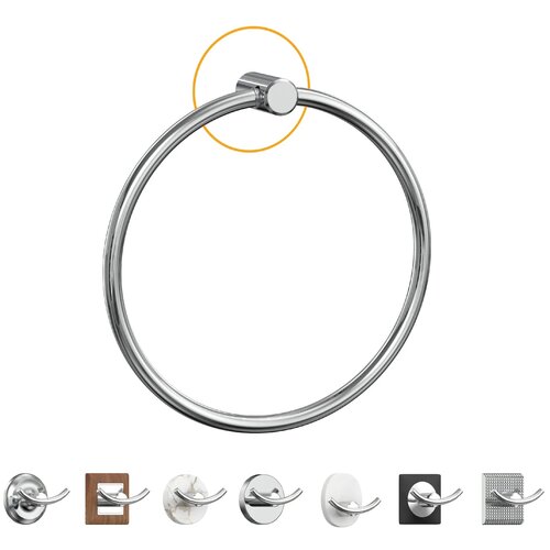 Держатель для полотенца кольцо Lemer You-Design металл цвет хром