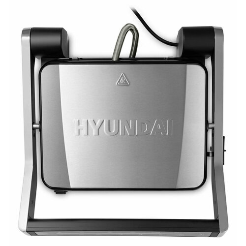 Электрогриль Hyundai HYG-3022 серебристый/черный