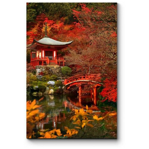 Модульная картина Красная осень в Киото60x90