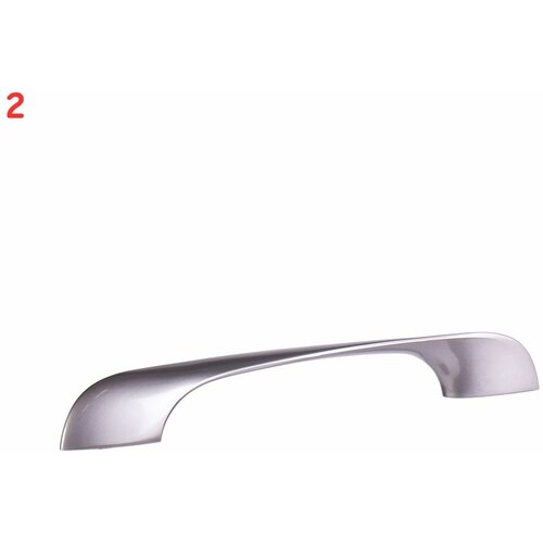 Ручка скоба Larvij Elegant 128mm никель, цвет серебристый (2 шт.)