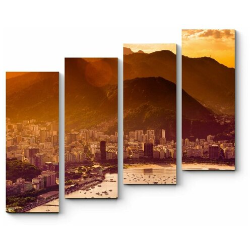 Модульная картина Чудесный Рио-де-Жанейро 130x112