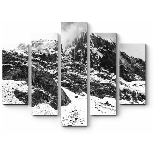 Модульная картина Неприступные горы 95x76
