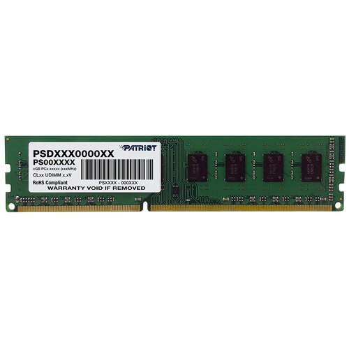 Оперативная память Patriot Memory SL 4 ГБ DDR3 1333 МГц DIMM CL9 PSD34G13332