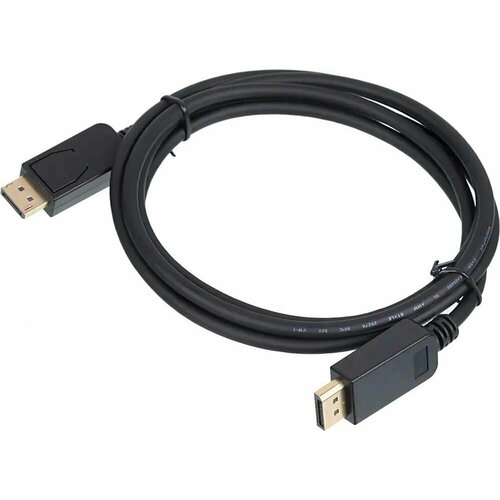 Кабель Display Port 1.2v, DisplayPort (m) - DisplayPort (m), GOLD , 2м, черный