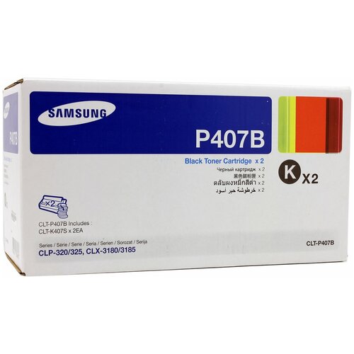 Картридж Samsung CLT-P407B, 1500 стр, черный