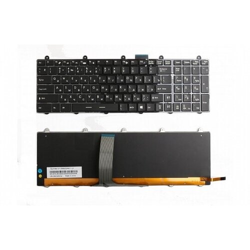 Клавиатура для ноутбука MSI GE60, GT60, GE70, GT70, GT780, 16F4, 1757, 1762, 16GC черная, с рамкой,