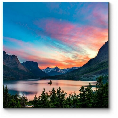 Модульная картина Красочный закат над озером Святой Марии 80x80