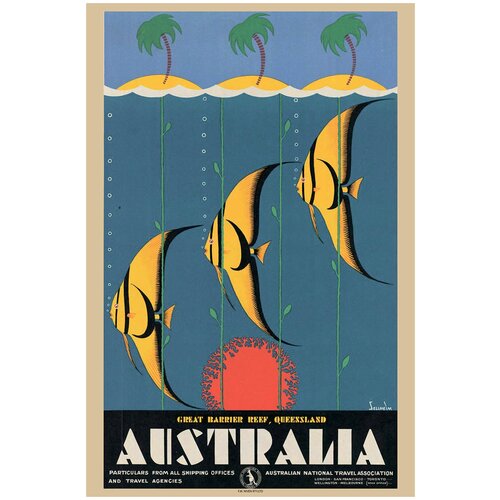 Постер / Плакат / Картина Australia 50х70 см в раме