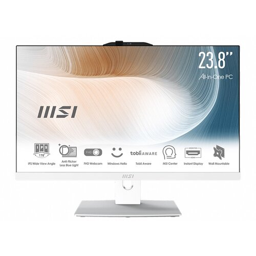 Моноблок AIO MSI Modern AM242TP 12M-214XRU 9S6-AE0712-214 (23.8", Core i5 1240P, 16 ГБ/ SSD 512 ГБ, Iris Xe Graphics eligible) Белый