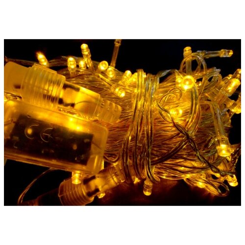 Гирлянды интерьерные Sh Lights LD120, 12 х 12 м, 120 ламп, желтые диоды/прозрачный провод