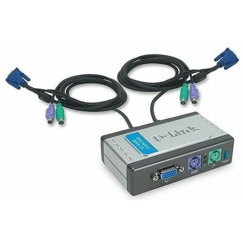 KVM Переключатель D-Link 2-port KVM Switch (KVM-121)