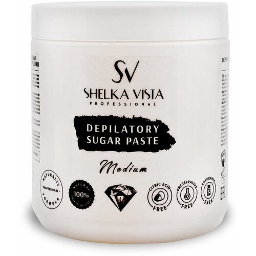 "Shelka Vista Professional" Сахарная паста medium (средняя), 1000 гр