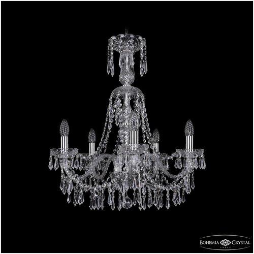 Люстра Bohemia Ivele Crystal 1403 1403/5/195/XL-65/Ni, E14, 200 Вт, кол-во ламп: 5 шт., цвет: бесцветный