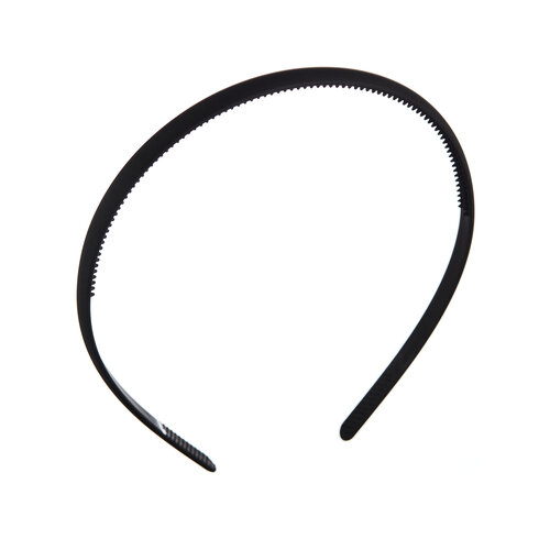 Ободок для волос черный матовый 8 мм / 1 шт.
