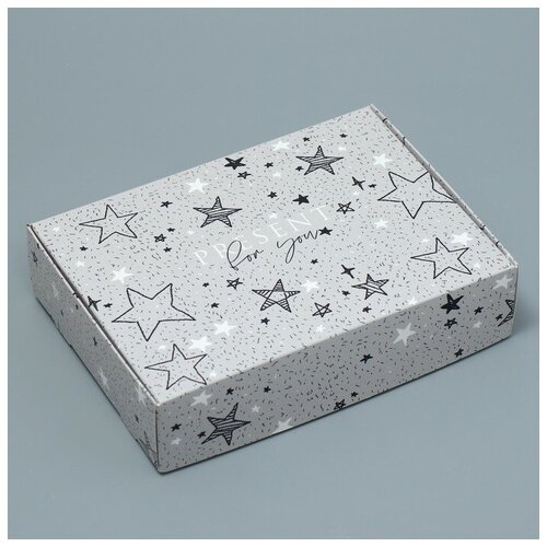Коробка складная "Звёзды", 21 х 15 х 5 см