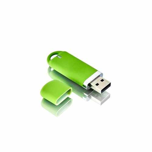 Флешка Memo, 4 ГБ, зеленая, USB 2.0, арт. F34