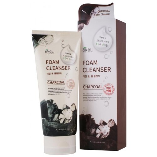 Ekel Foam Cleanser пенка для умывания с древесным углём, 180 мл, 206 г