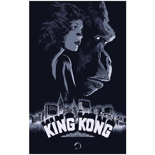 Постер / Плакат / Картина Кинг Конг 60х90 см в подарочном тубусе