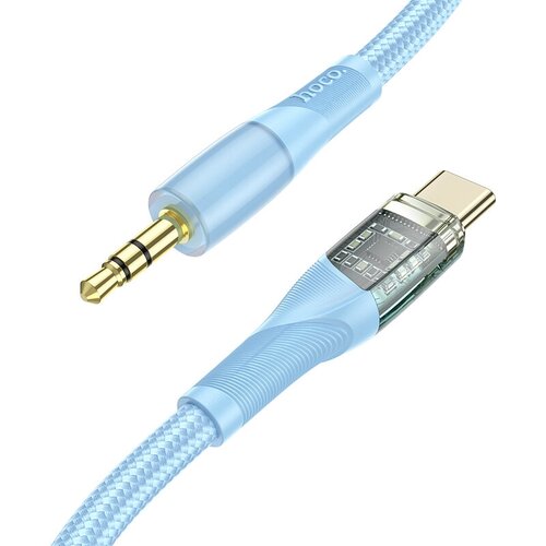 AUX Audio кабель 3,5 мм на Type-C, UPA25, HOCO, синий