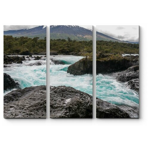 Модульная картина Водопады в чилийском национальном парке 120x86