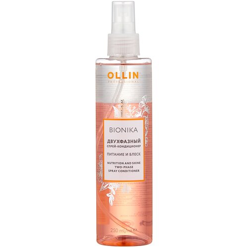 OLLIN Professional Bionika Двухфазный спрей-кондиционер для волос Питание и блеск, 250 мл