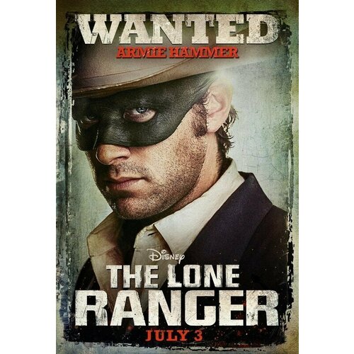 Плакат, постер на холсте Одинокий рейнджер (The Lone Ranger), Гор Вербински. Размер 60 х 84 см
