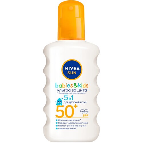 Nivea Nivea Sun детский солнцезащитный спрей Ультра защита SPF 50, 200 мл