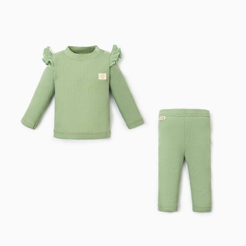 Комплект одежды Крошка Я, размер 80, зеленый