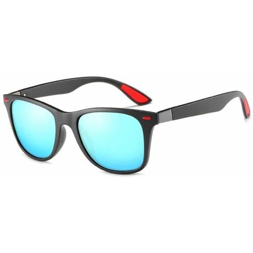 Солнцезащитные очки , красный, синий