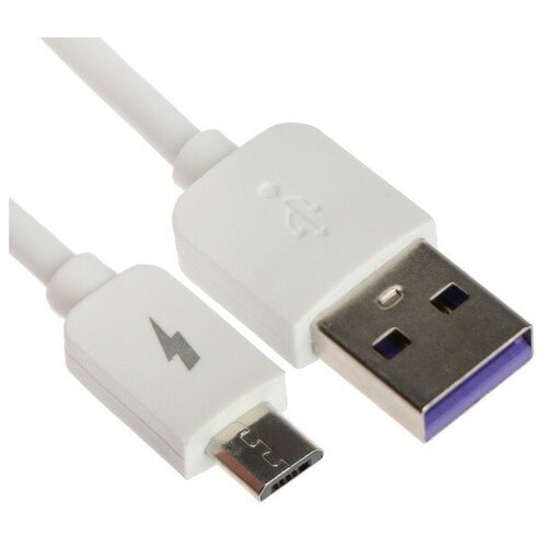 Кабель EX-K-1390, microUSB - USB, 2.4 А, 2 м, силиконовая оплетка, белый
