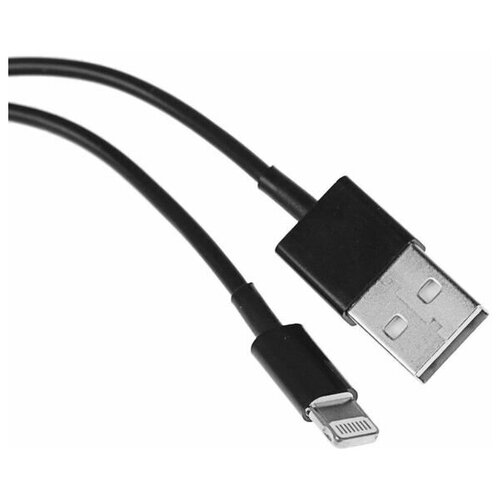 Кабель Mirex, Lightning - USB, 1А, 1 метр, черный