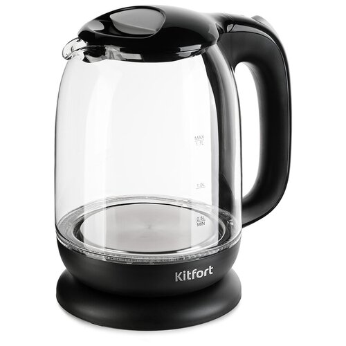 Чайник Kitfort KT-625-5, черный/серый