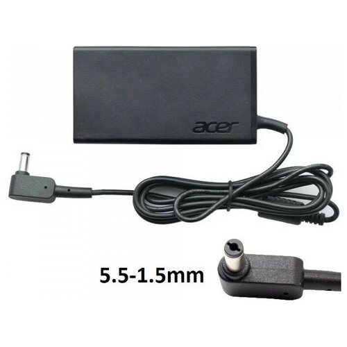 Зарядное устройство для ноутбука Acer Extensa EX215-51KG-35ZF, 19V - 2,37А, 45 Вт (Штекер: 5.5-1.5мм) Slim