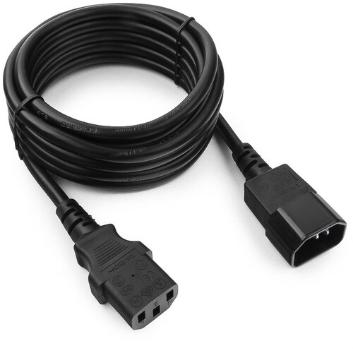 Кабель Cablexpert IEC C13 - IEC C14 (PC-189-1), 3 м, 1 шт., черный