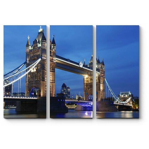 Модульная картина Тауэрский мост на закате дня, Лондон 130x93