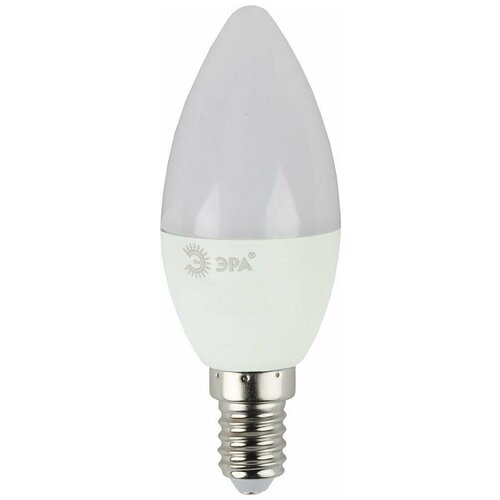 Светодиодная лампа ЭРА F-LED 9W эквивалент 55W 6000K 720Лм E14 свеча