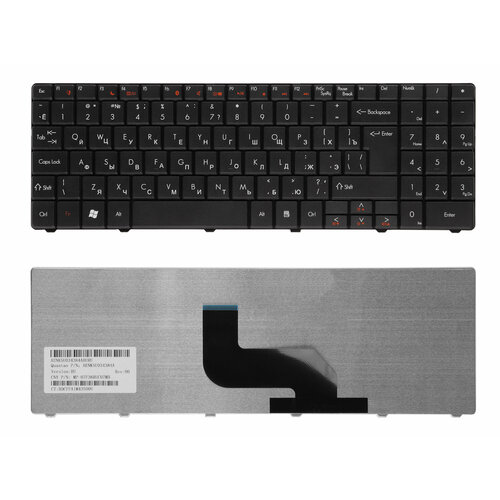 Клавиатура для ноутбука Gateway NV48 черная