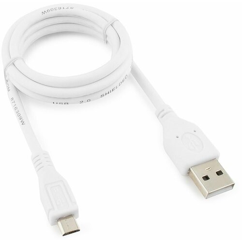 Набор из 3 штук Кабель USB 2.0 Pro Cablexpert CCP-mUSB2-AMBM-W-1M, AM/microBM 5P, 1 м, экран, белый