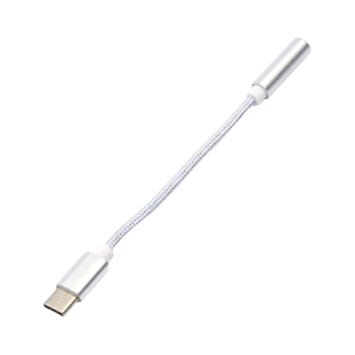 Кабель Atcom USB Type-C - jack 3.5 mm (AT2809), 0.1 м, серебристый
