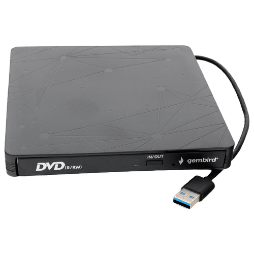 Оптический привод Gembird DVD-USB-03, BOX, черный