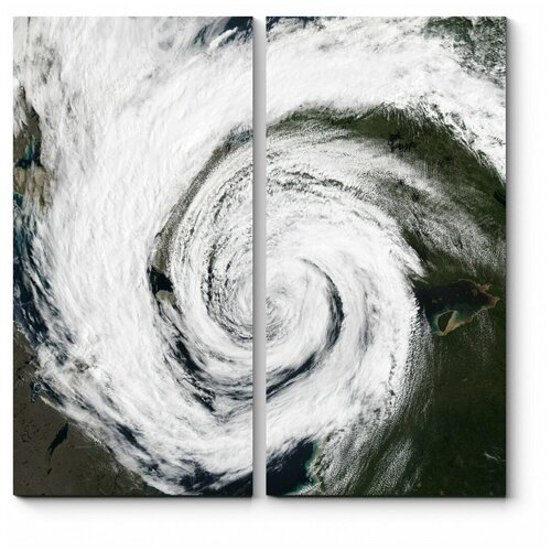 Модульная картина Космический циклон 40x40