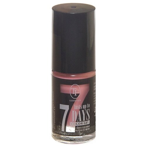 TF Cosmetics лак для ногтей 7 days Color Gel, 8 мл, №211 сливочно-розовый