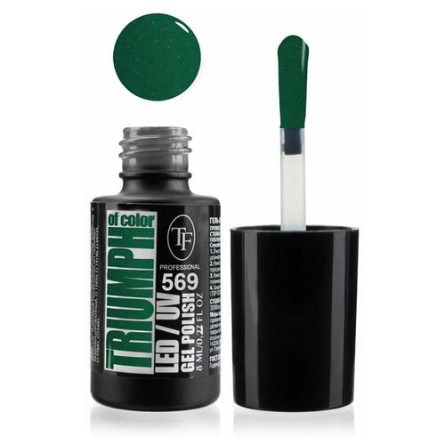 TF Cosmetics гель-лак для ногтей Triumph Of Color LED/UV, 8 мл, 35 г, 569