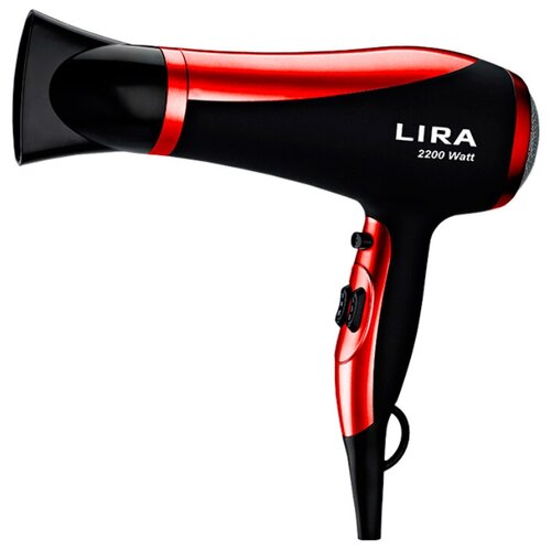 Фен Lira LR 0704, black/red