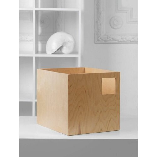 Органайзер коробка ящик лакированный деревянный для хранения вещей, одежды, обуви, косметики, постельного белья в шкаф